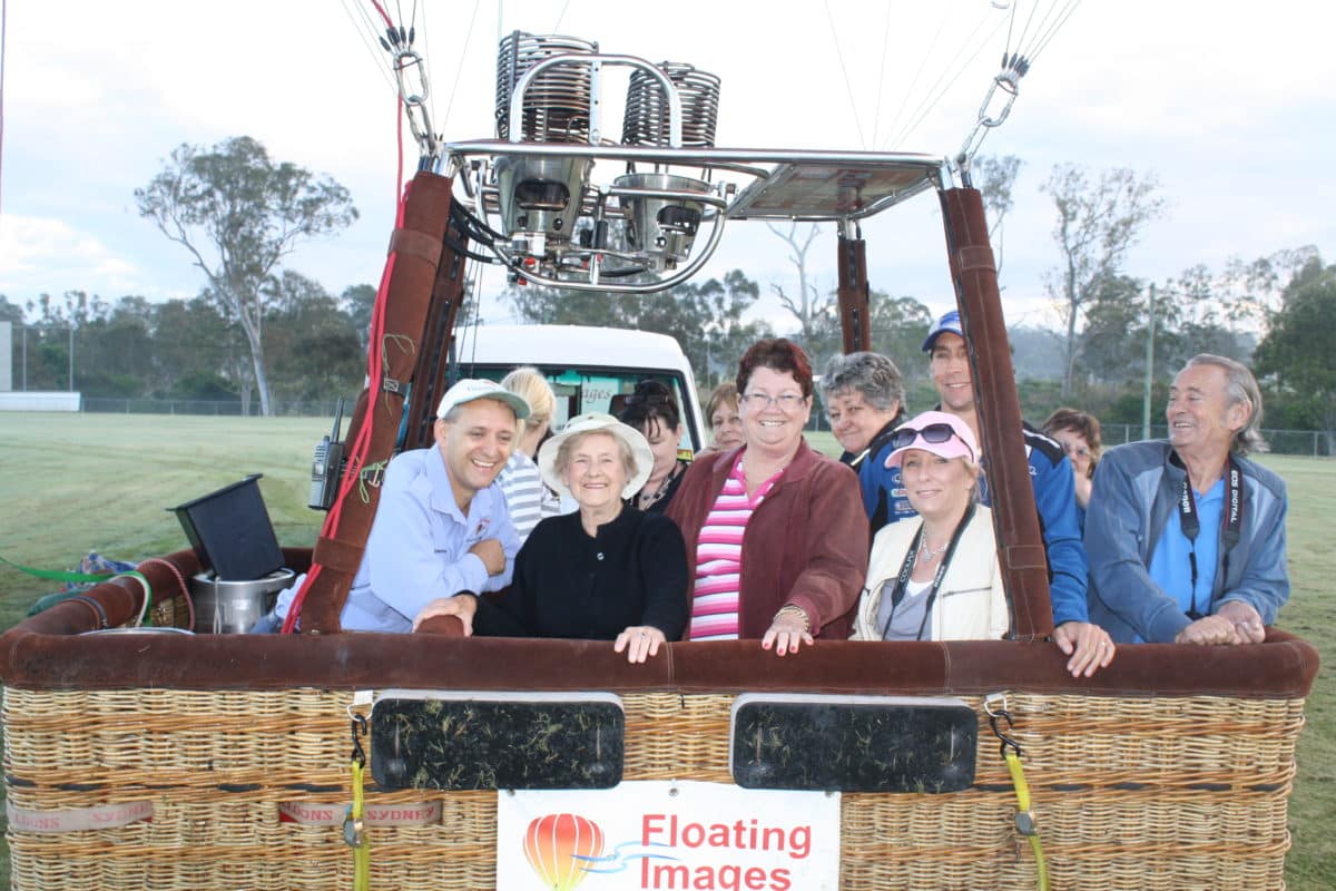 Oldest Pax 98 yrs | Floating Images Hot Air Balloon Flights